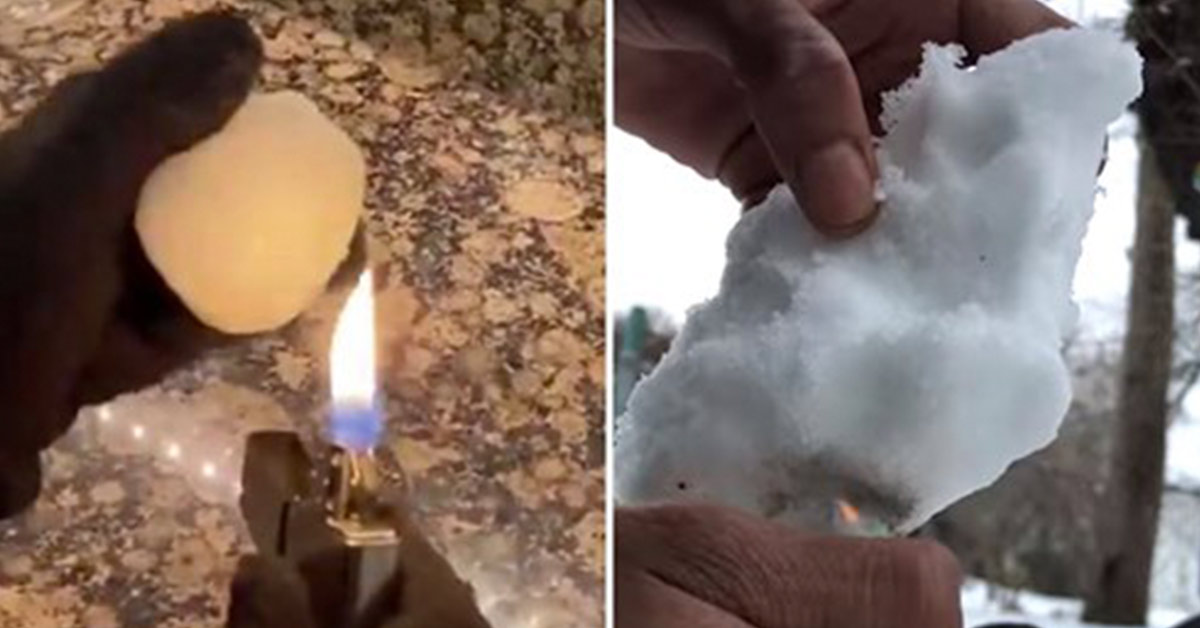 People Are Burning Snow To "Prove" That Snow Is Fake : The Premier Daily
