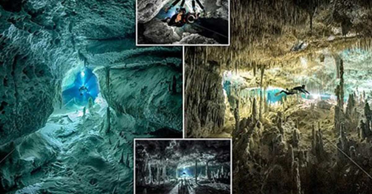 Scuba diver captures breathtaking labyrinth of underwater caves ...