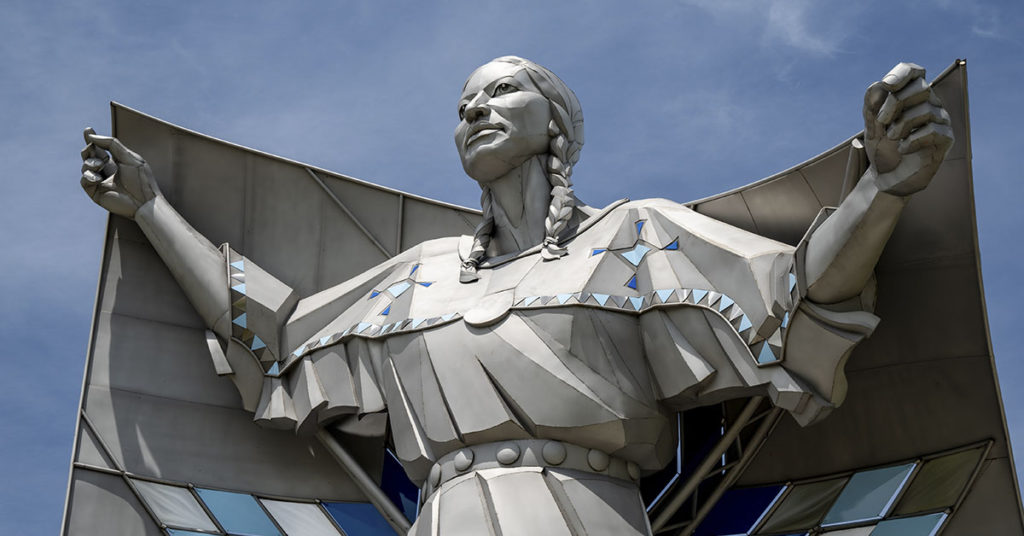 Dignity Statue: 50 ft Sculpture Pays Tribute to Native American Women