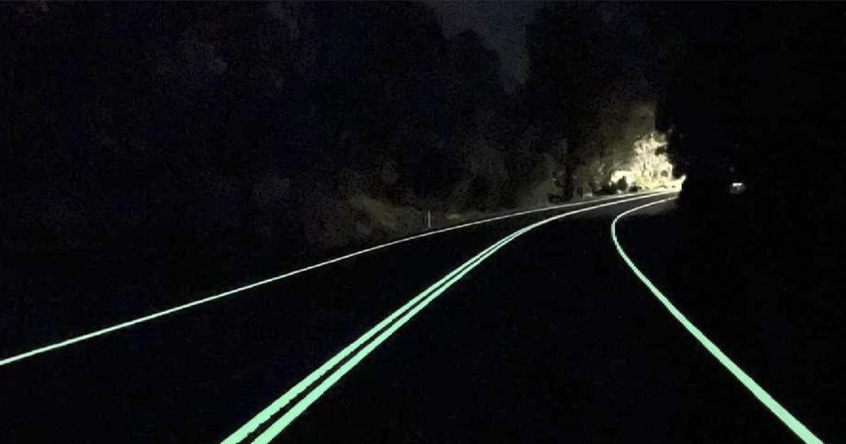 These Glow-In-The-Dark Highway Lines Are Making Driving Safer - The ...