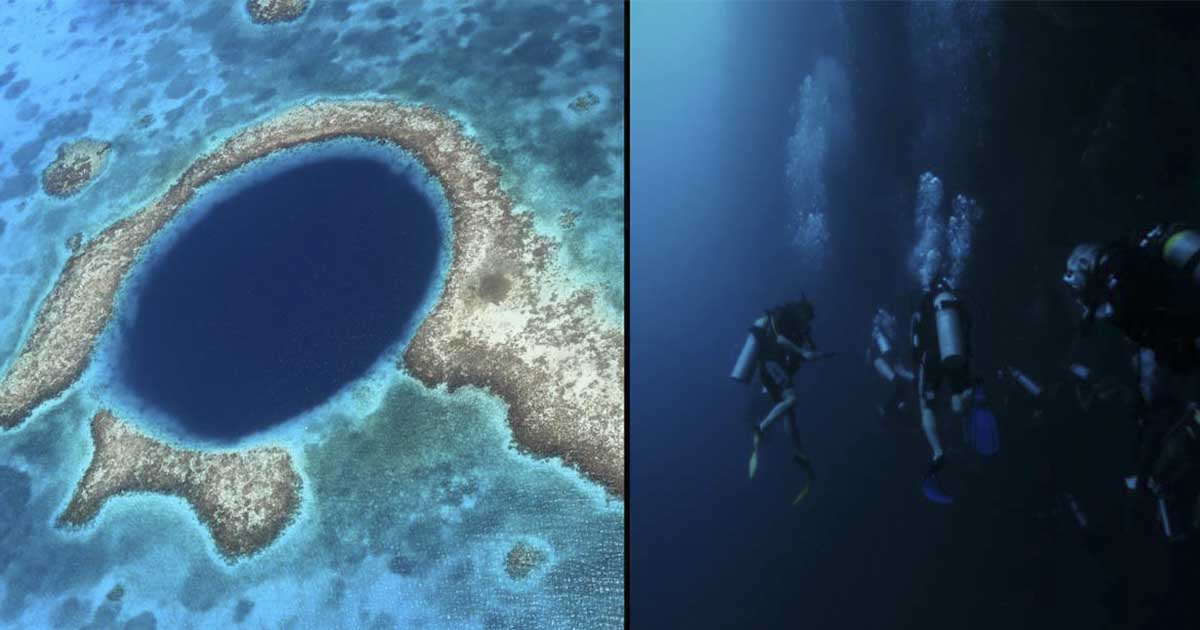Great Blue Hole: Divers Make Disturbing Discovery After Reaching the ...