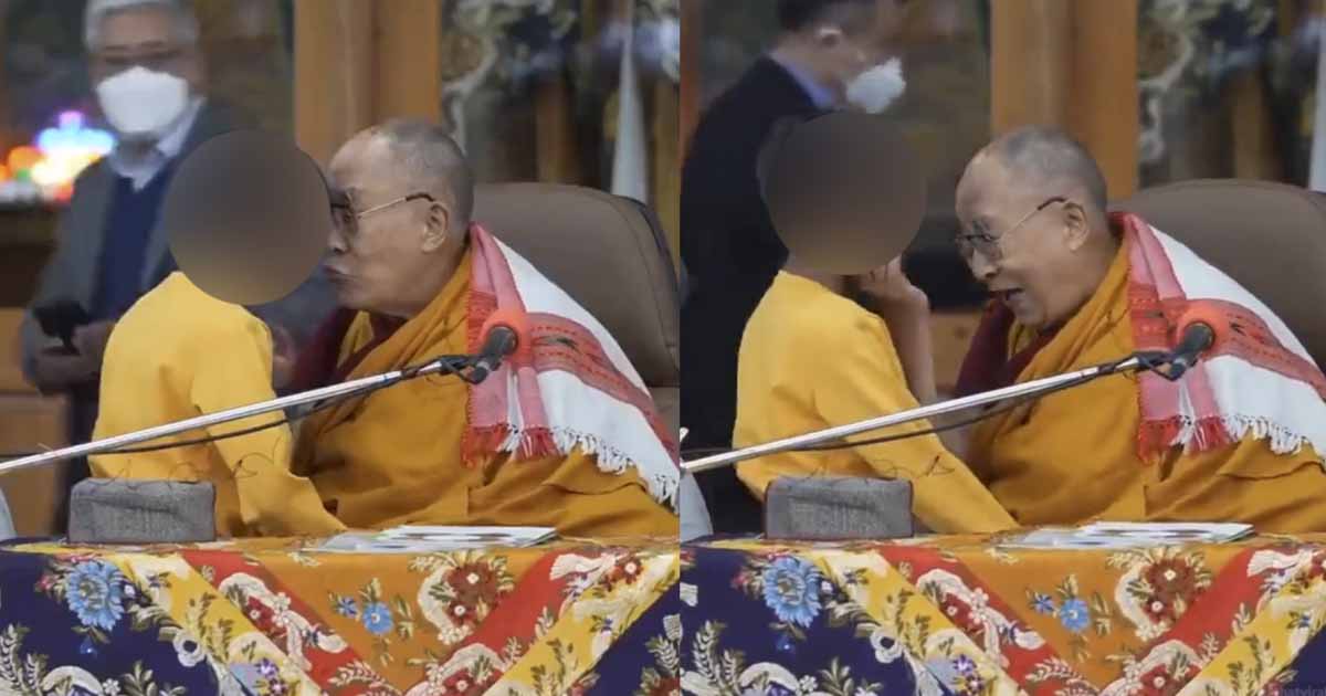 Dalai Lama Kisses Young Boy On The Lips And Asks Him To 'Suck' His Tongue