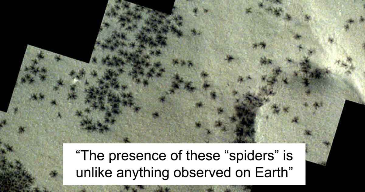 Mars Appears to be Covered in Creepy Black “Spiders” in New Satellite ...